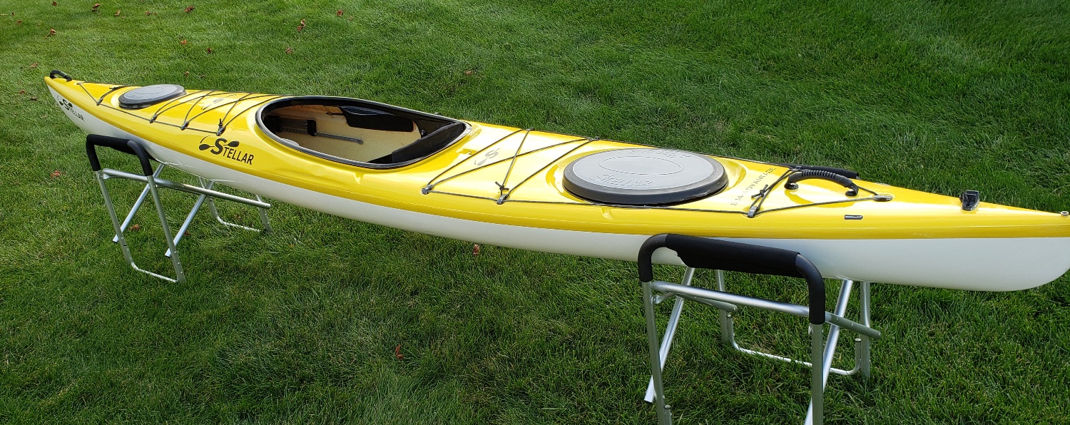 One nice, used Stellar S14 Kayak in stock at River Bear Racing! – River ...